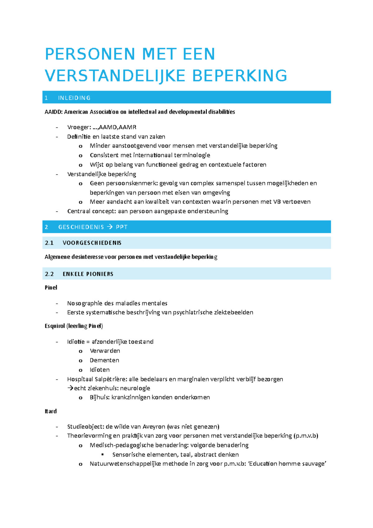 Personen met een verstandelijke beperking - PERSONEN MET EEN VERSTANDELIJKE BEPERKING 1 ...