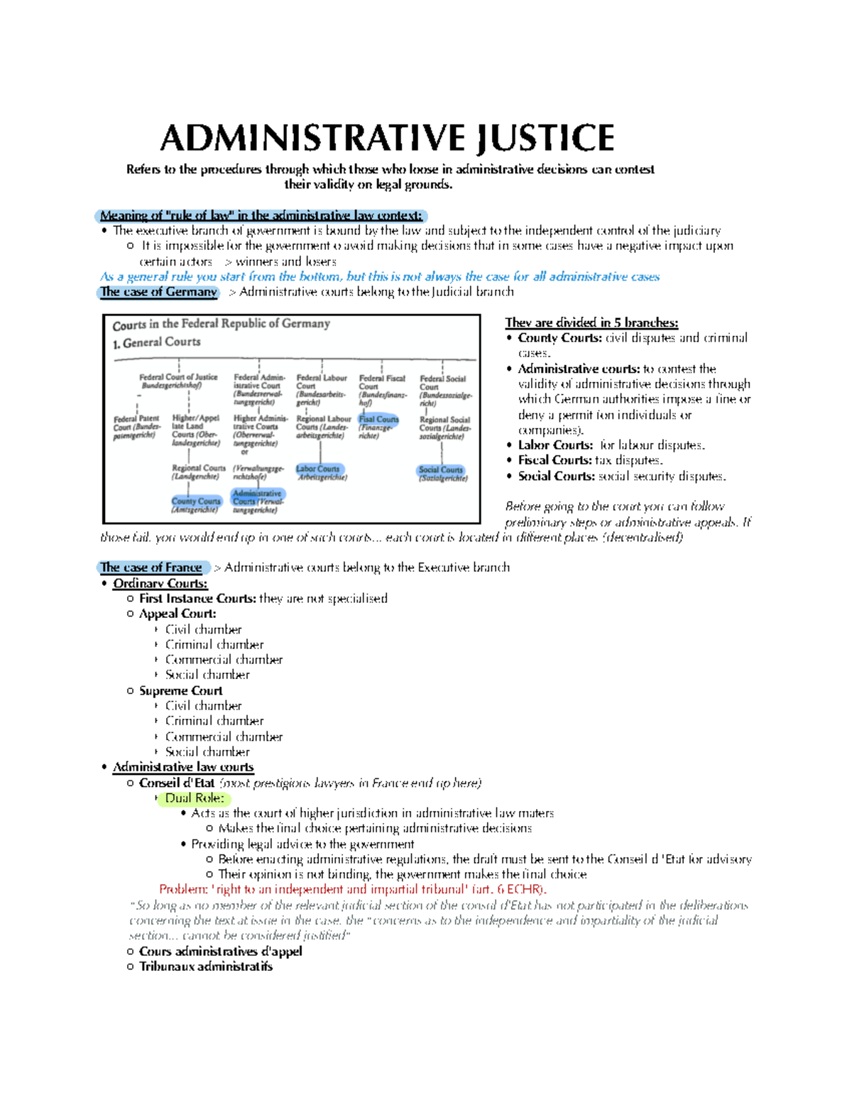 4. Administrative Justice - ADMINISTRATIVE JUSTICE Refers to the ...