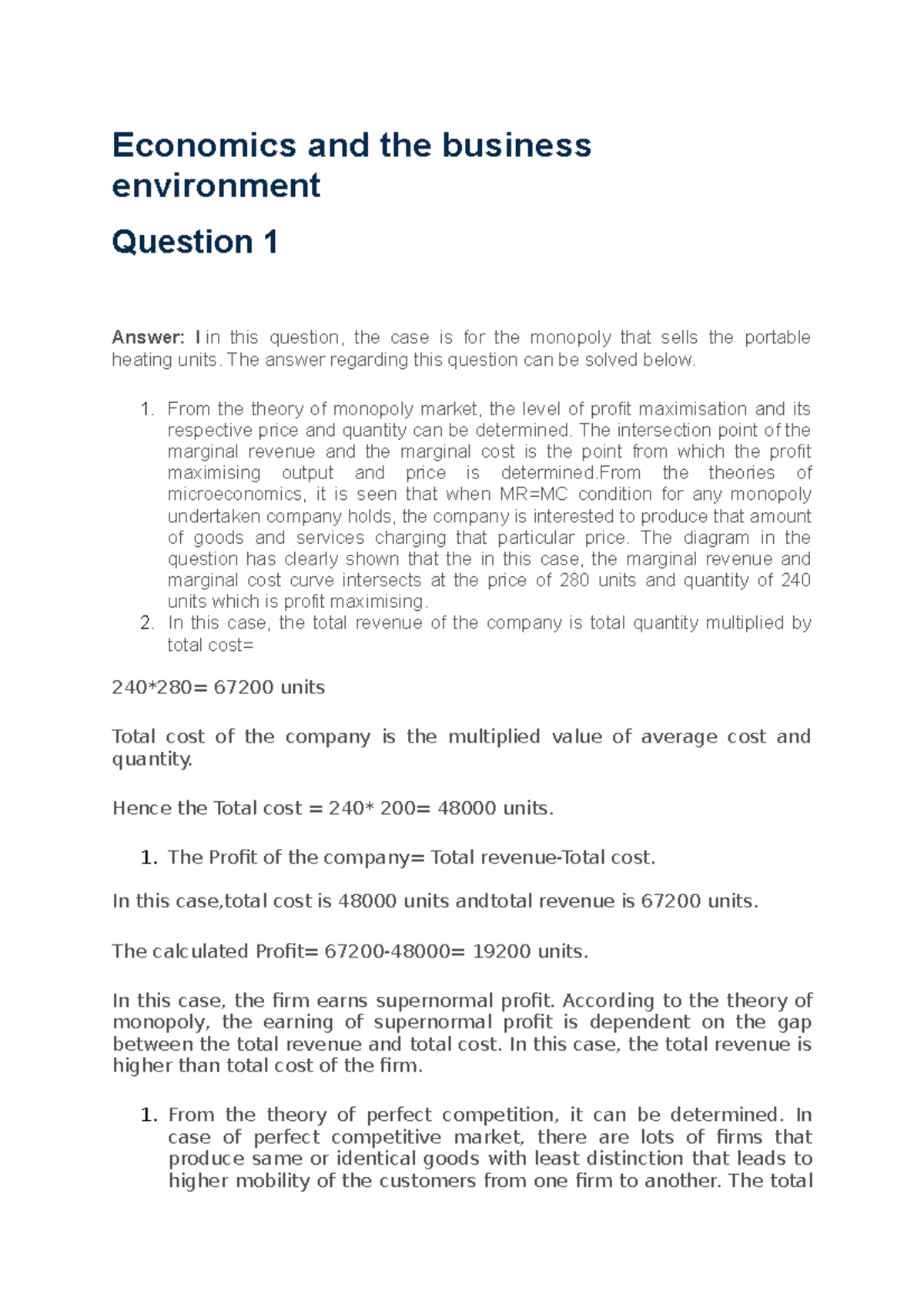 Economics and the business environment - Economics and the business ...