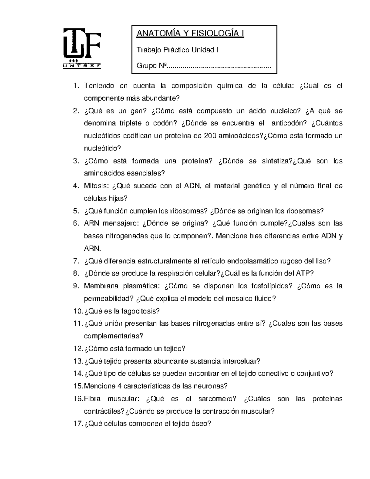 Unidad I - sdsdad dsfds - Teniendo en cuenta la composición química de ...