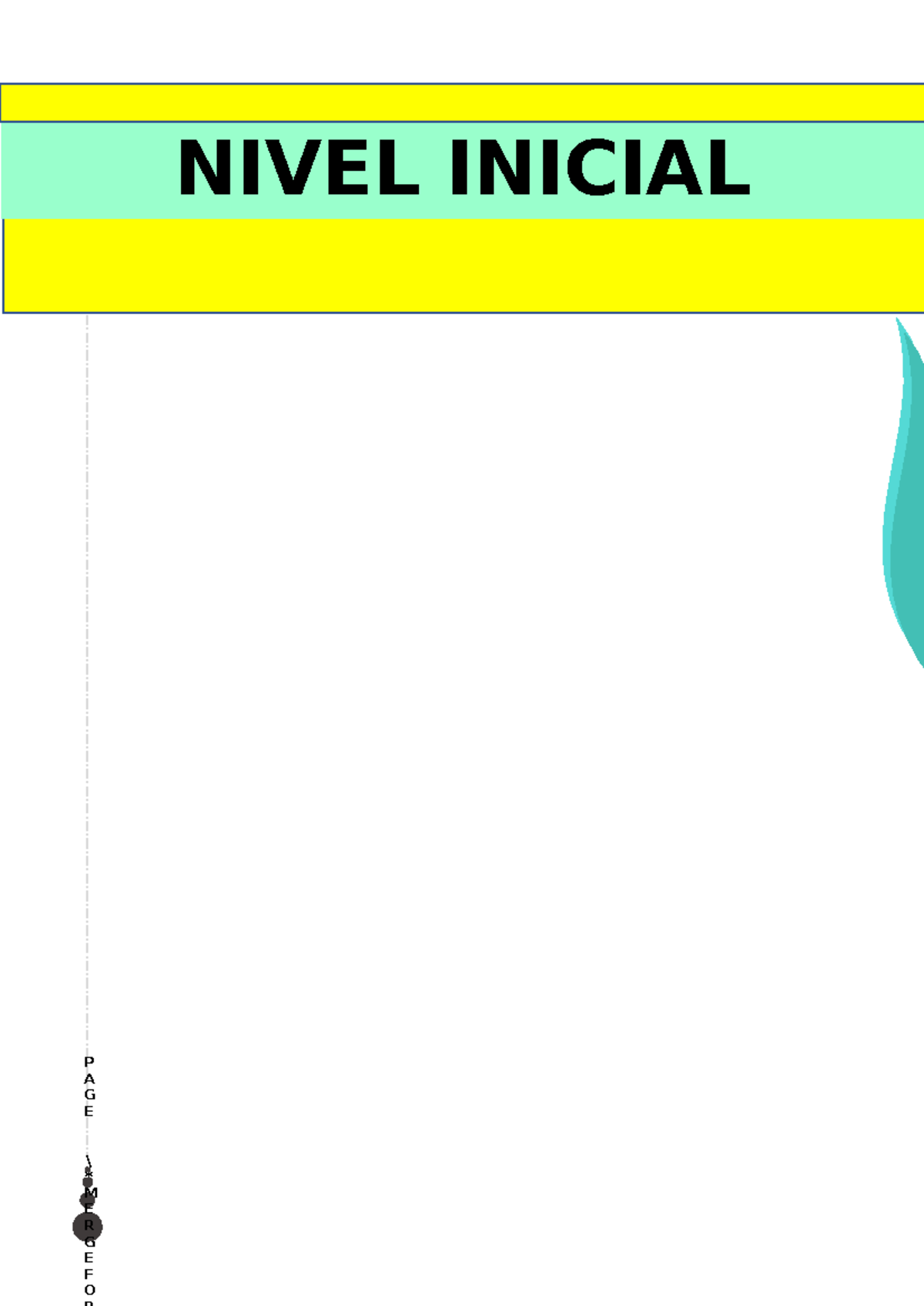 Sesion Sismo - mknv - P A G E \ * M E R G E F NIVEL INICIAL P A G E ...