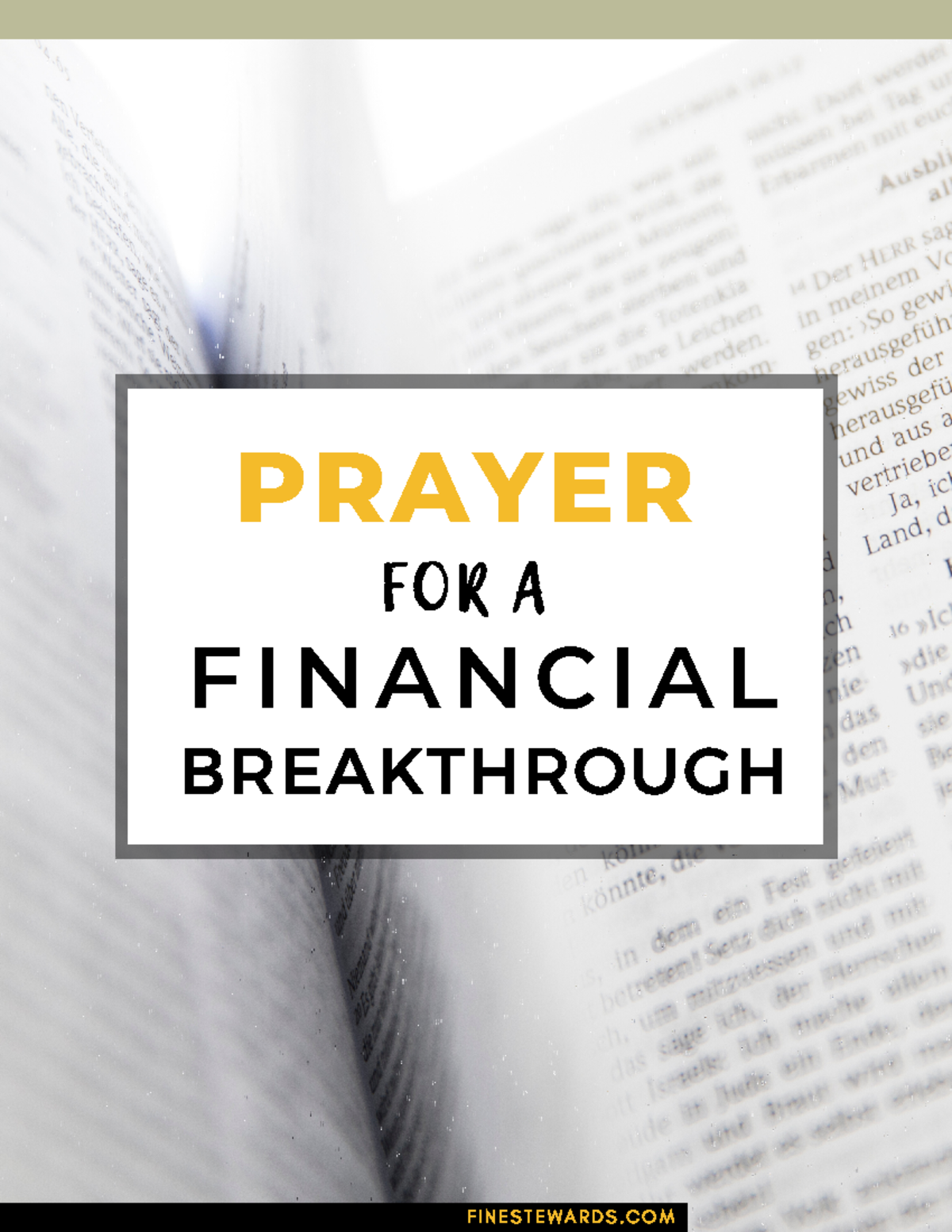 Prayer For Financial Breakthrough AND scripture- downloadable - PRAYER ...