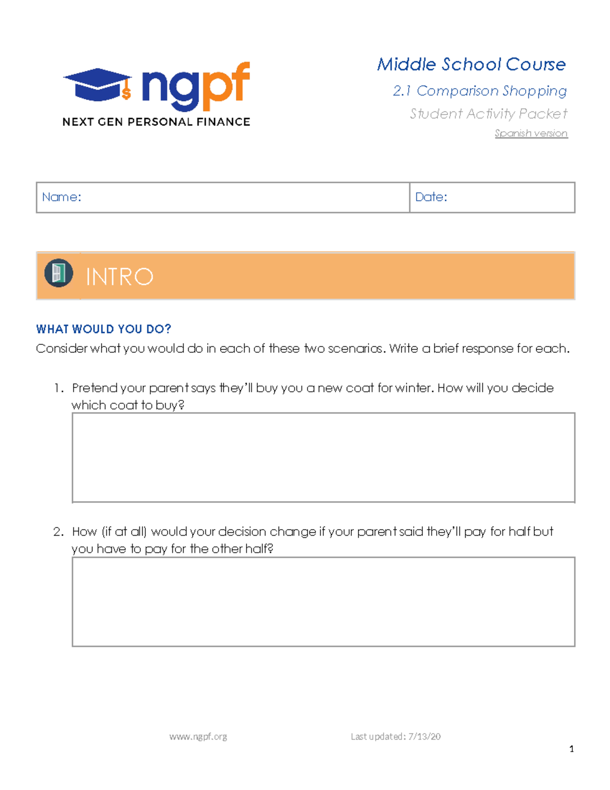 MS-2 - supa wow haha jnkw lol - Middle School Course 2 Comparison ...