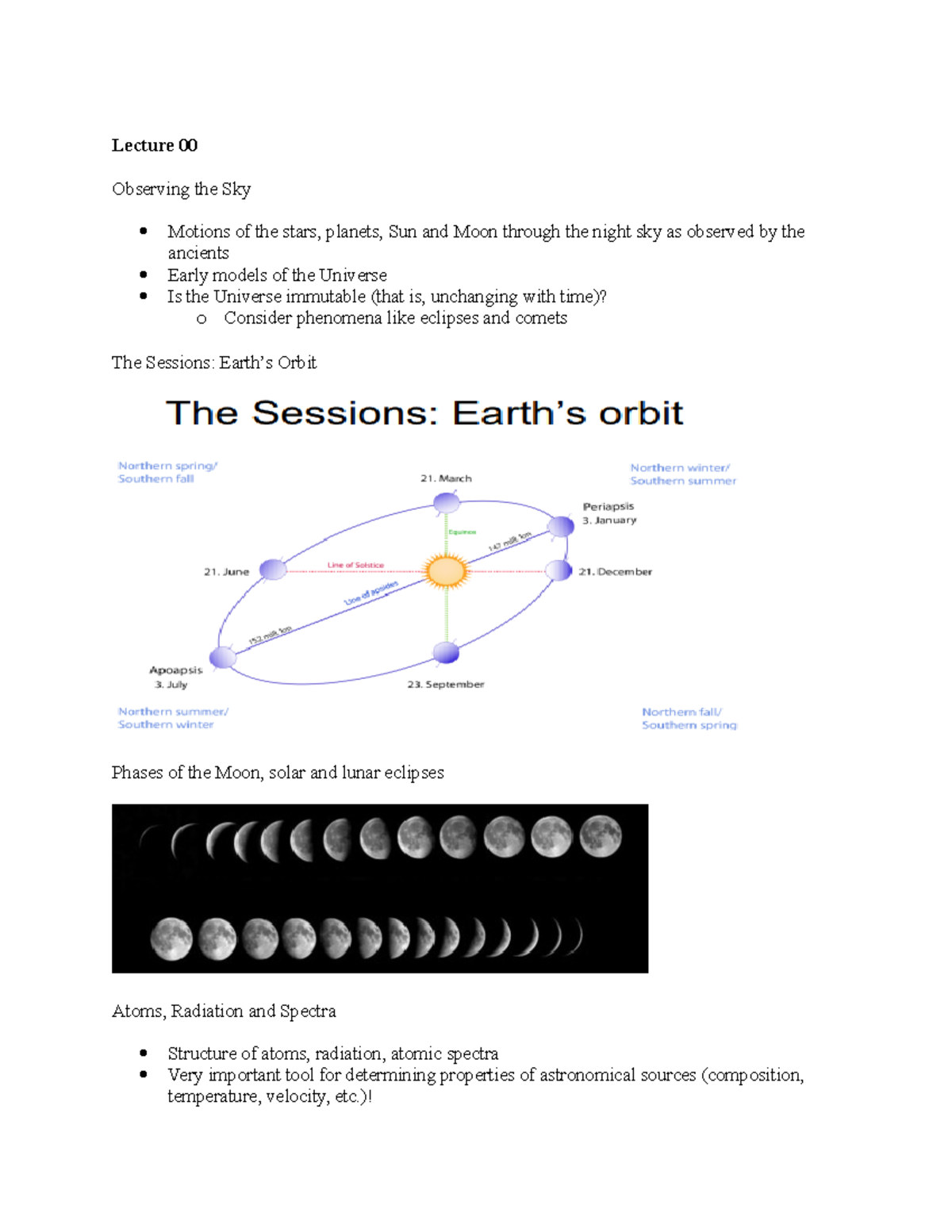 Lecture 00 - 07 - D. Grupe - Lecture 00 Observing the Sky Motions of ...