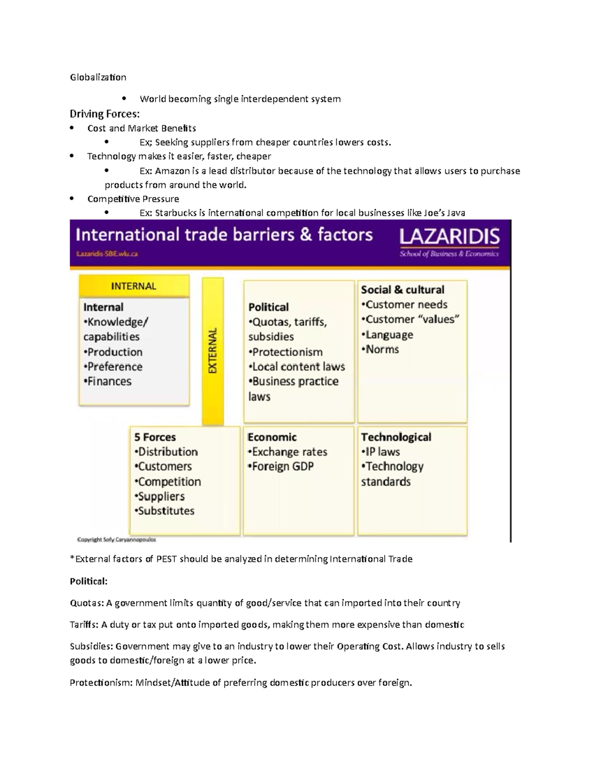 BU111 International Trade NOtes - Globalization World becoming single ...