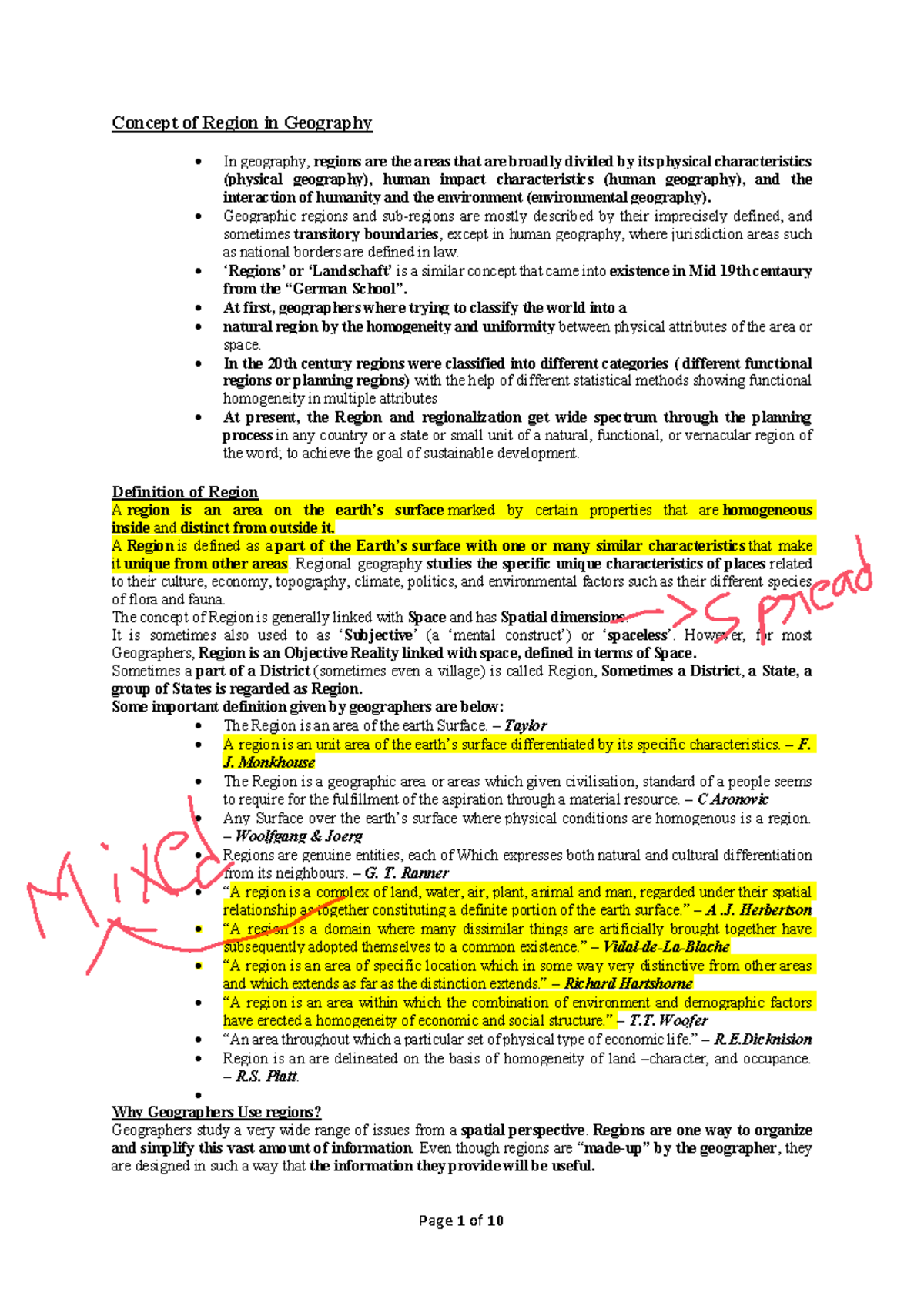 Concept , Defination and types of Region avi - Concept of Region in ...