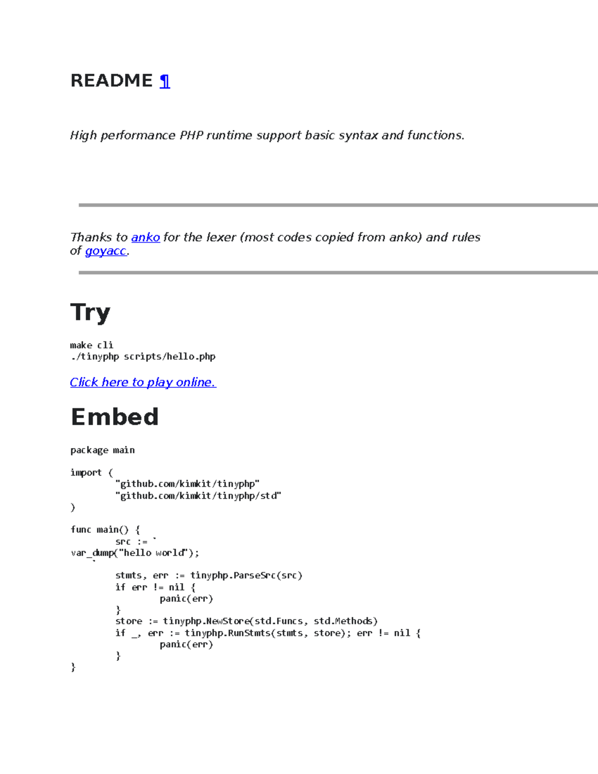 Readme Computer Technology Essays Readme ¶ High Performance Php Runtime Support Basic Syntax