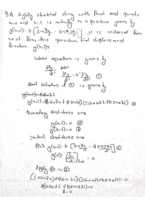 Partial diff - Assignment for maths paper s3 - Partial Differential Equation And Complex ...