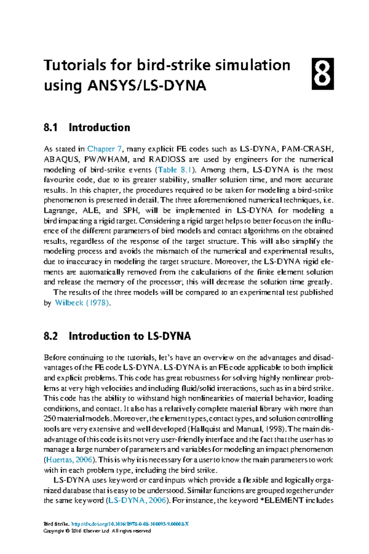 Birs strike simulation using Ansys Ls Dyna - 8 Tutorials for bird-strike simulation using - Studocu