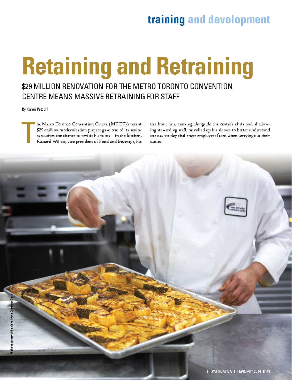 Retaining and Retraining - HRPA Article - training and development T he ...