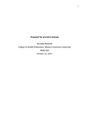 D221 Task Template 12 - final assignment - D221 Practice Improvement Plan Proposal Severina ...