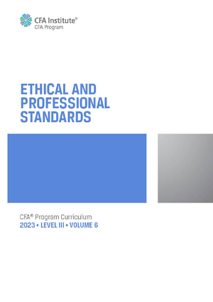 Level III guidelines answers 2015 - Question: 1 Topic: Institutional PM ...