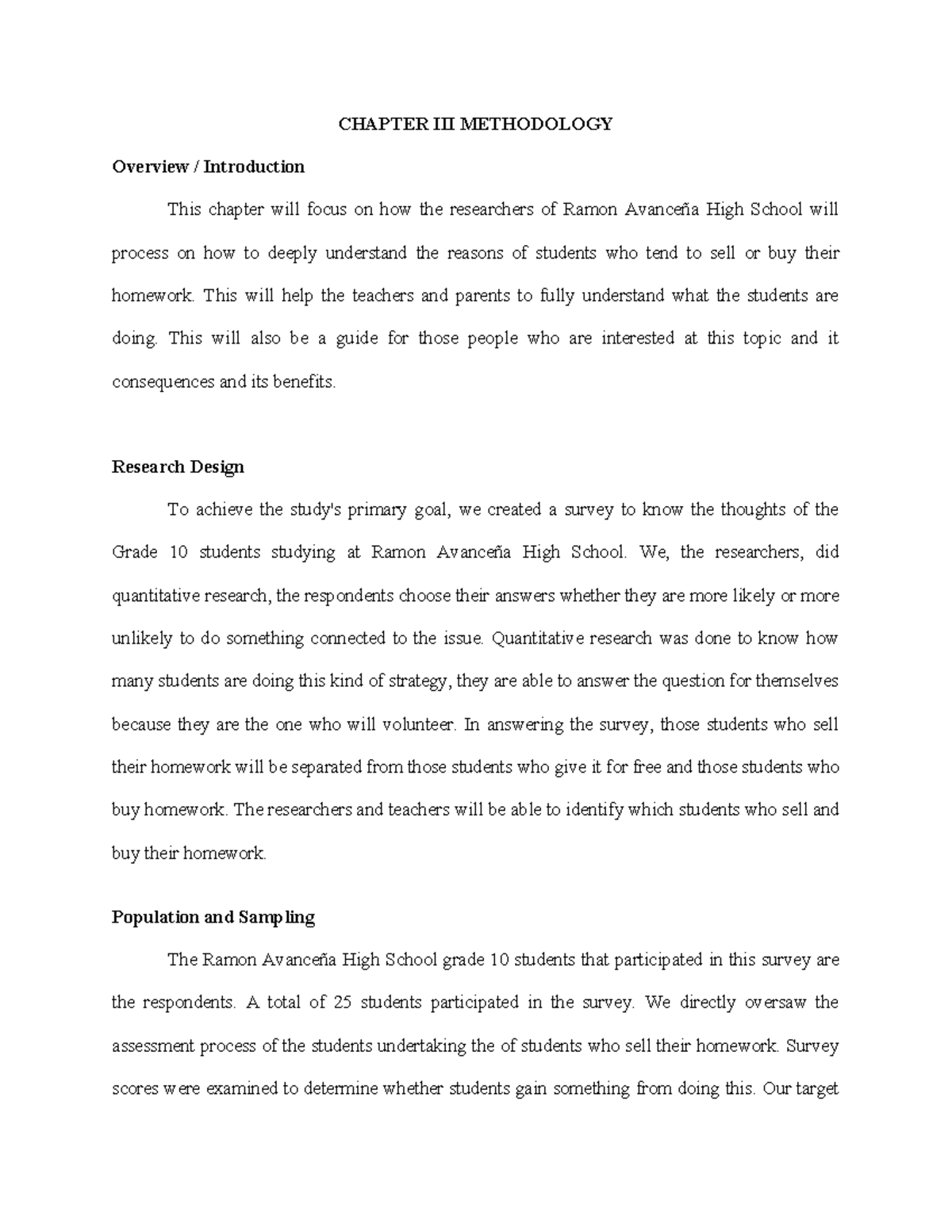 Chapter-III - research paper - CHAPTER III METHODOLOGY Overview ...