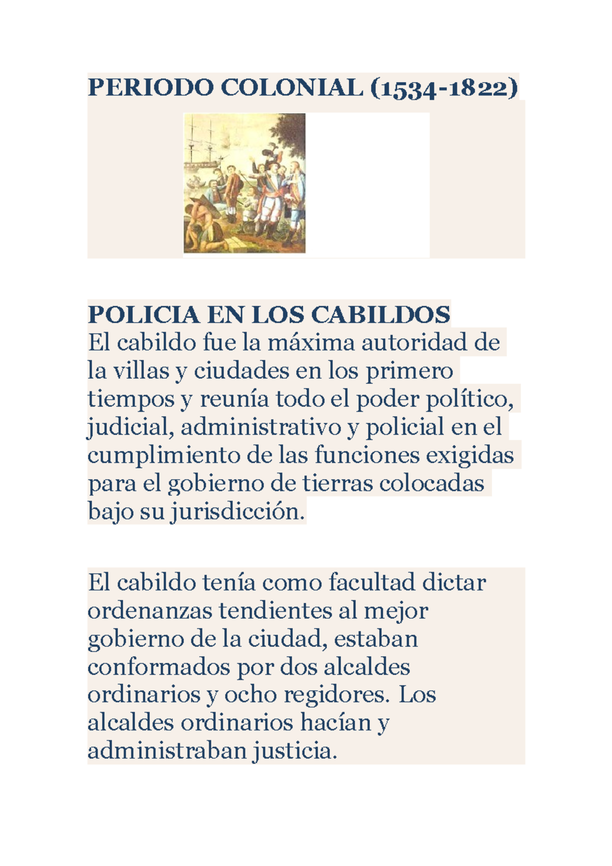 Periodo Colonial - ASD AWDAWD AWDAWDAWDAWD - PERIODO COLONIAL (1534 ...