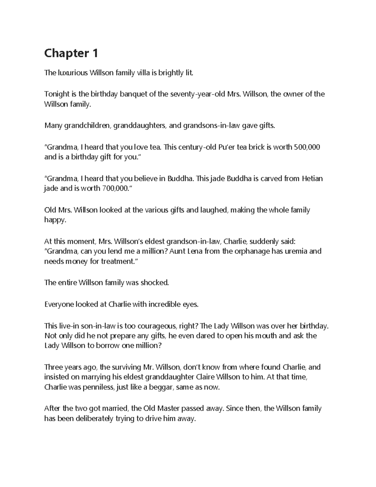 Ccw chapter 1 50 pdf - Dqedf - Chapter 1 The luxurious Willson family ...