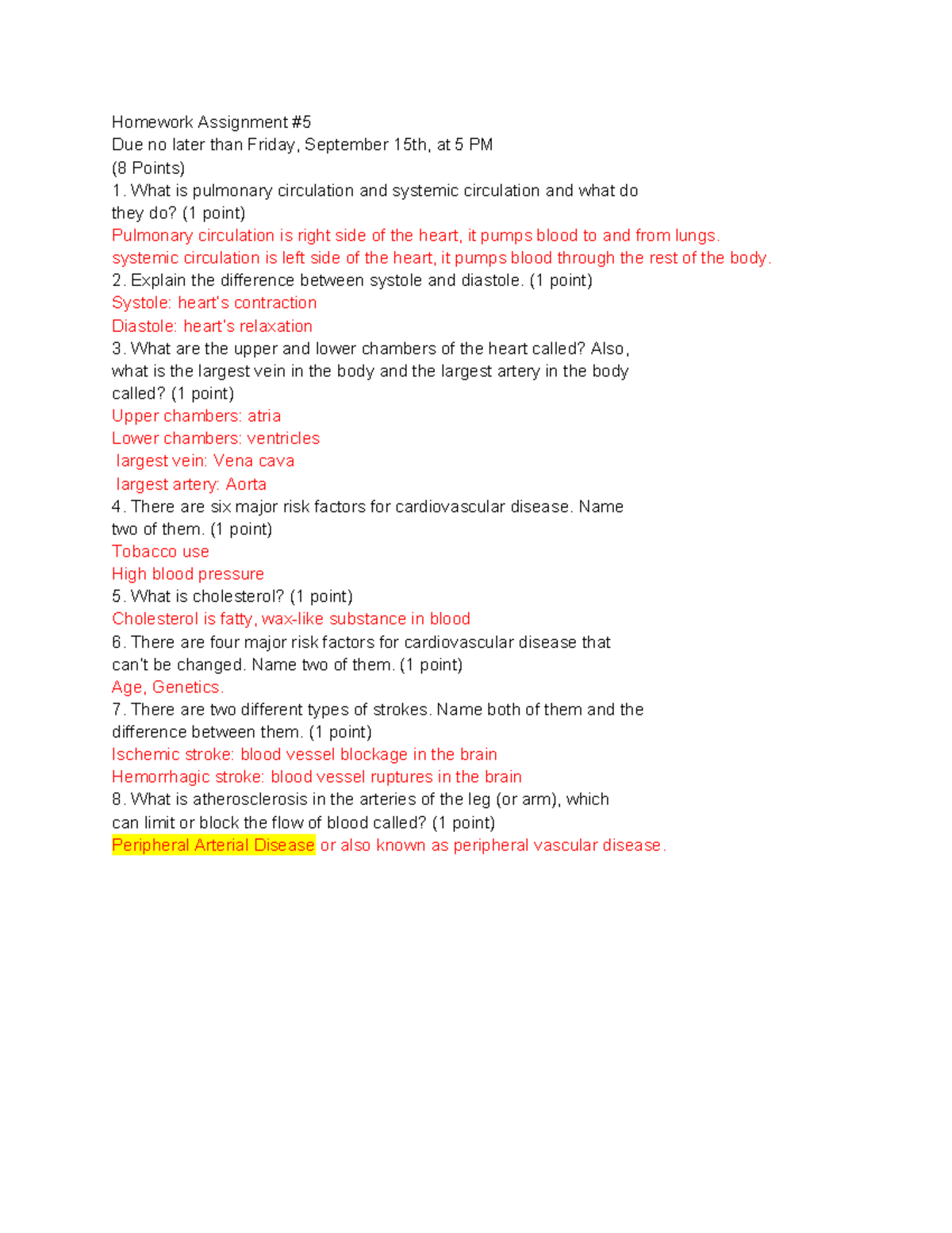 PUBH 101 - HW 5 - HOMEWORK 5 PUBH 101 CSUF - Homework Assignment # Due no later than Friday ...