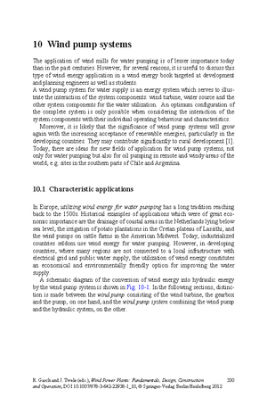 Numericals on wind energy - Wind Energy and Small hydropower systems ...