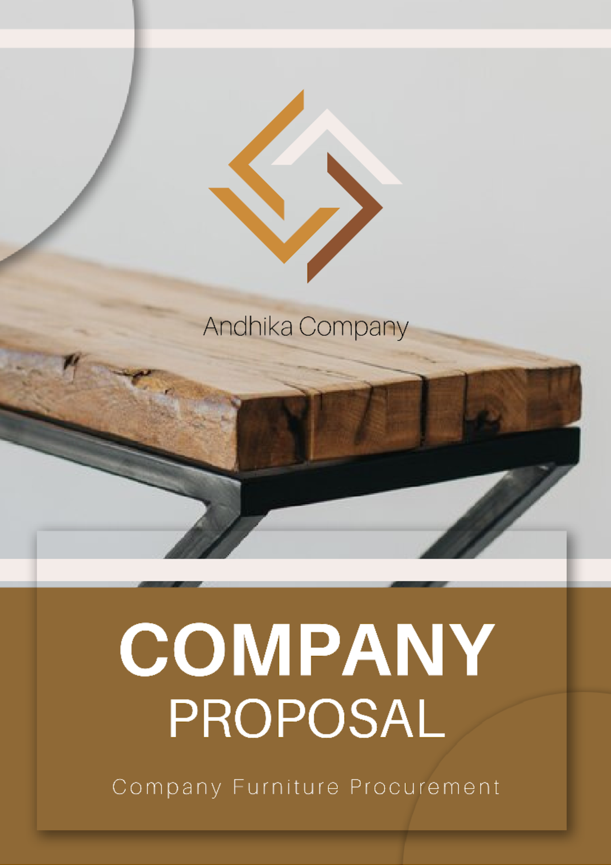 Black and Brown Modern Furniture Company Proposal - Business Ethic ...