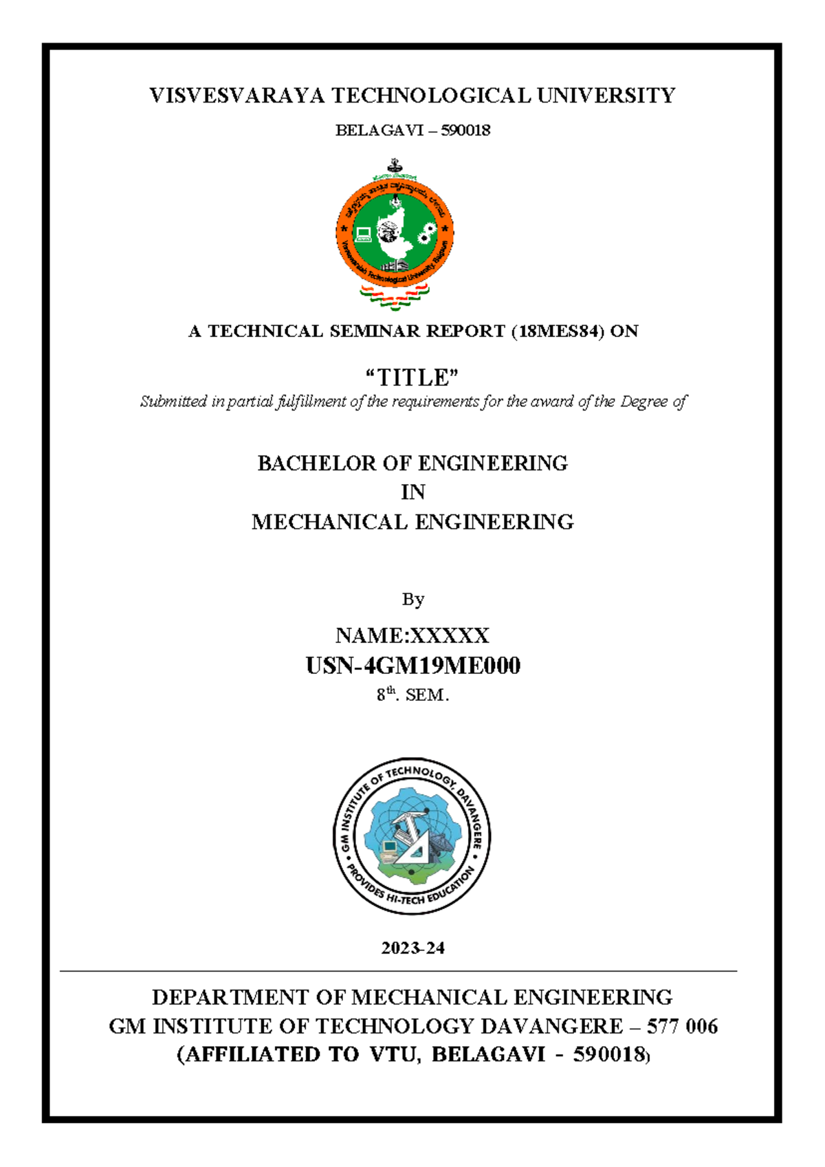 Techanical seminar Report 2023-24 - VISVESVARAYA TECHNOLOGICAL ...