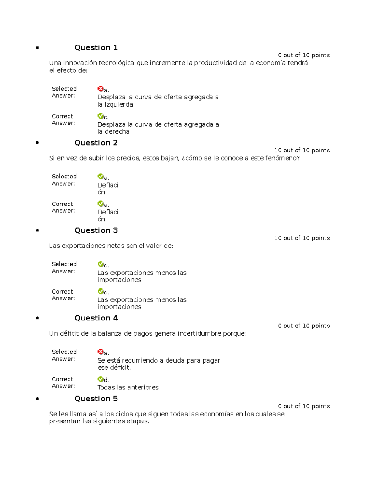 Economia-examen semanal 3 - Economia - TecMilenio - Studocu