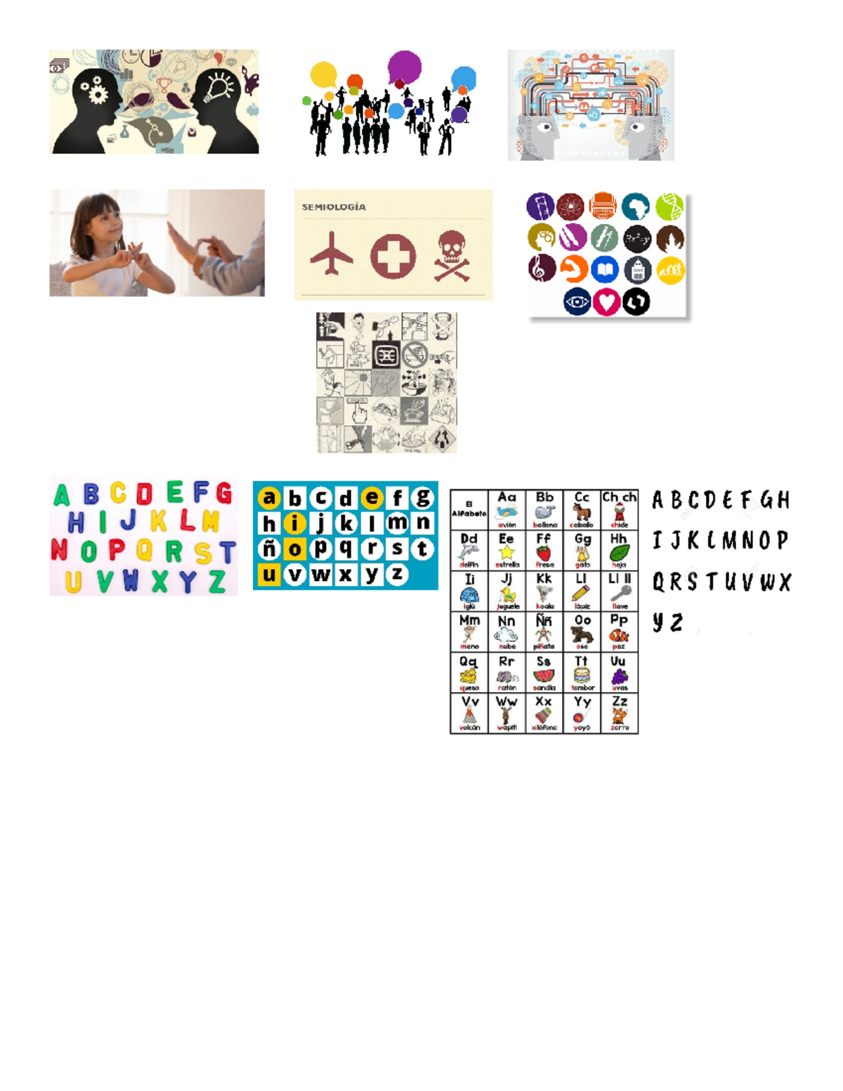 Doc1 - trabajo - SEMIOLOGÍA 3x2=y BCDEFG abcdefg Aa Bb Cc Ch ch EI A ...