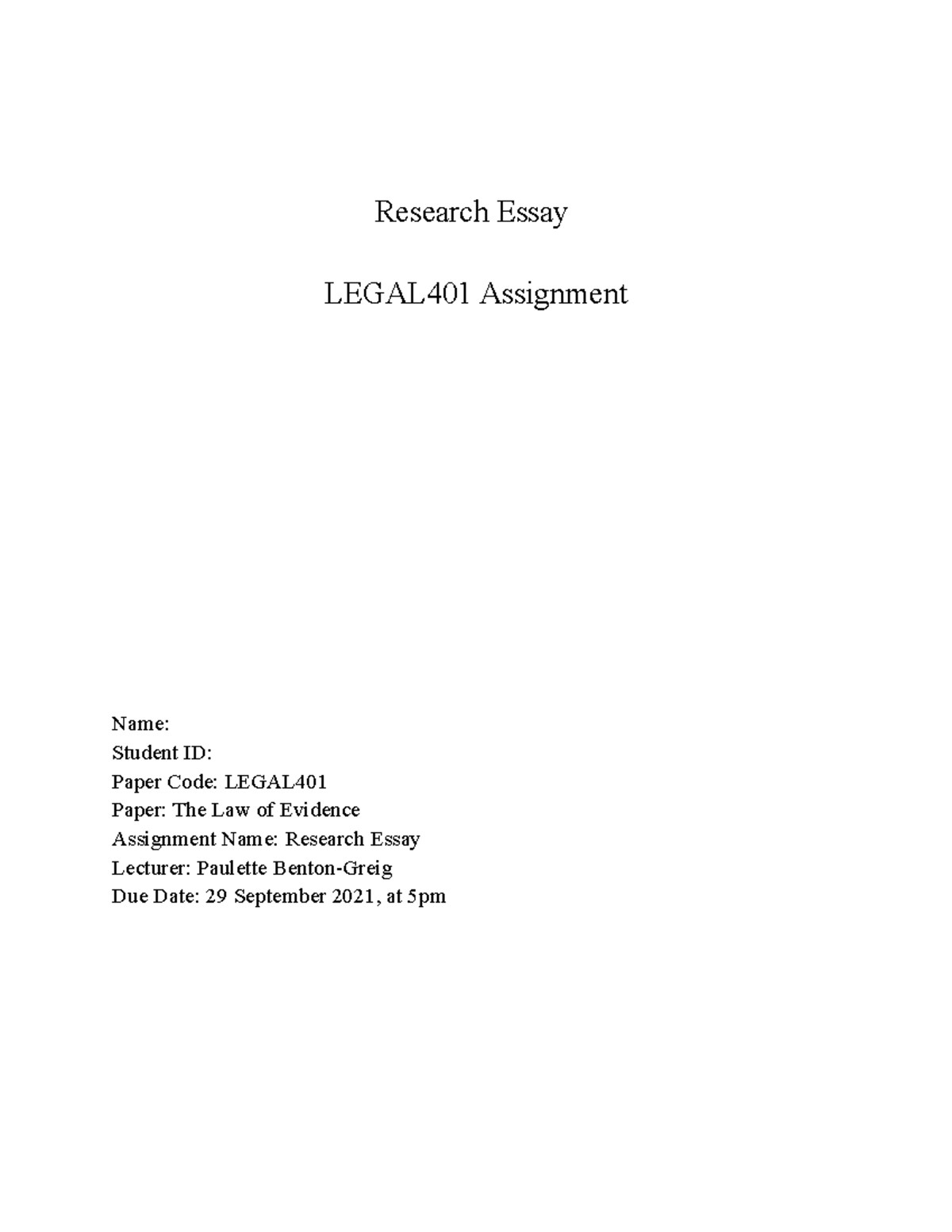 Research Essay on Visual Identification Evidence per The Second Review ...