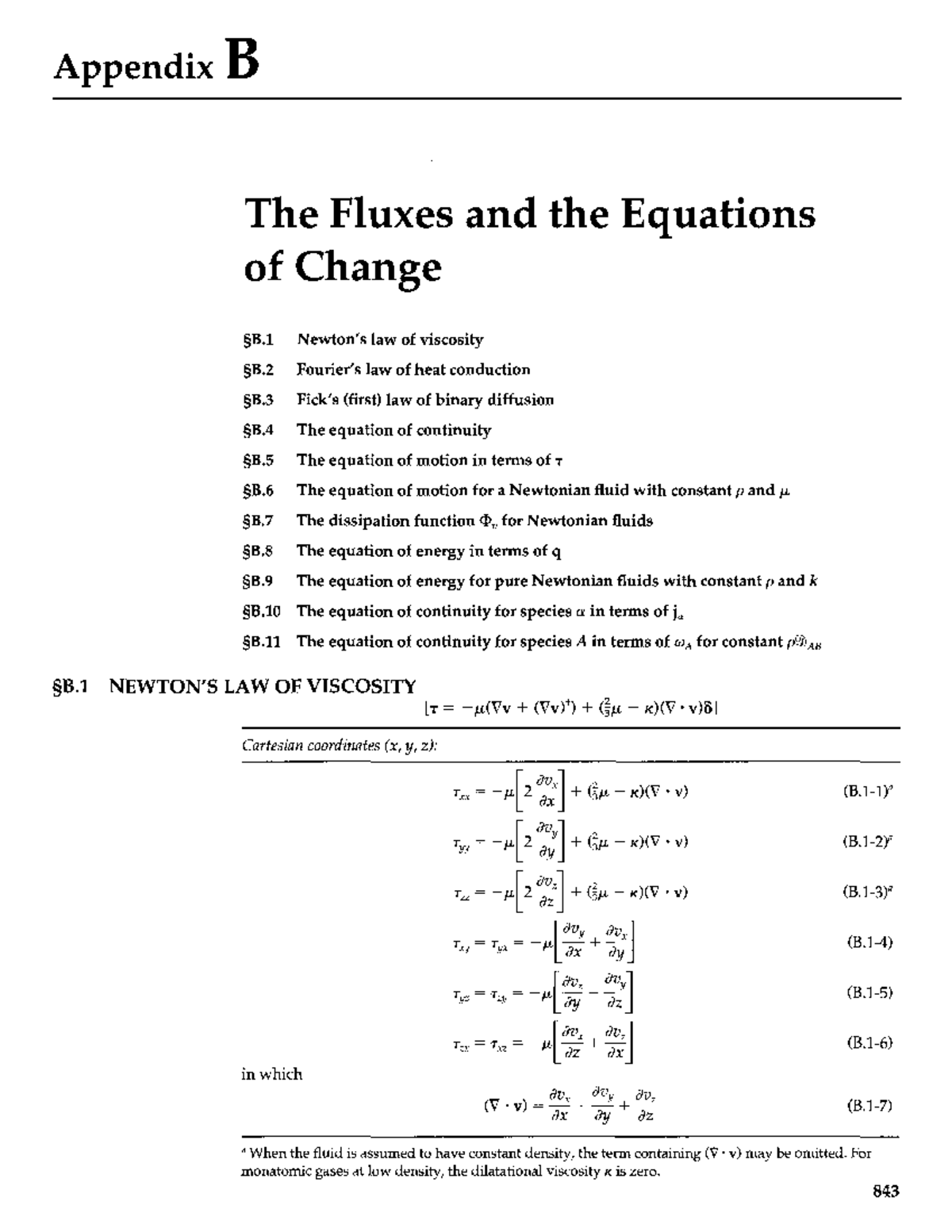 Appendix B - formula used in solving navier stokes equation - Fluid ...