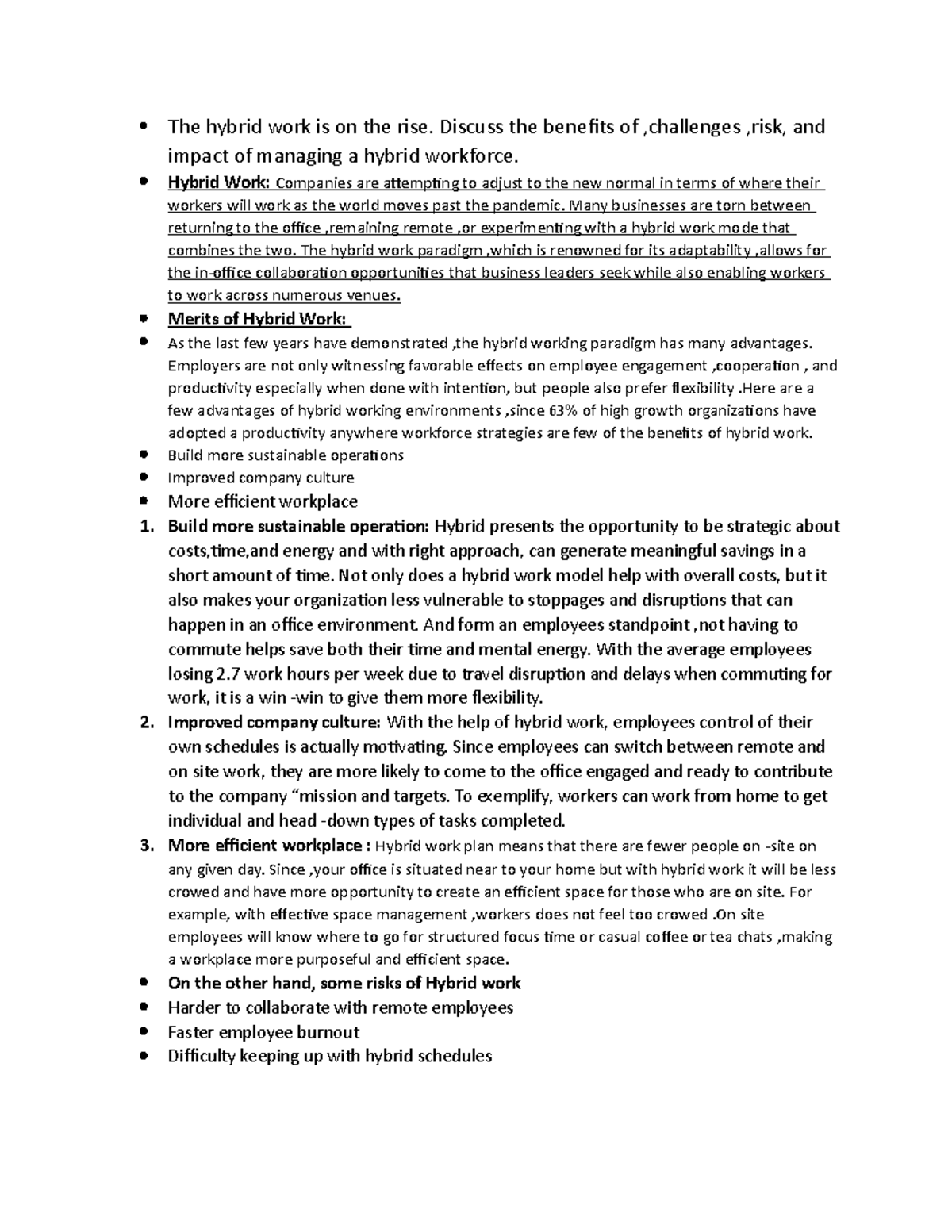 Bhawana case study - best anser - The hybrid work is on the rise ...