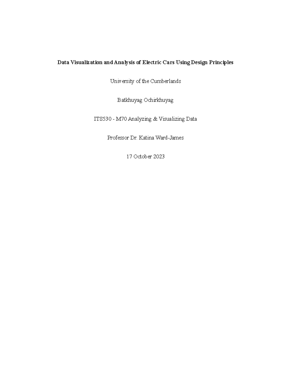 Data Visualization and Analysis of Electric Cars Using Design ... Data Visualization and Analysis of Electric Cars Using Design ...