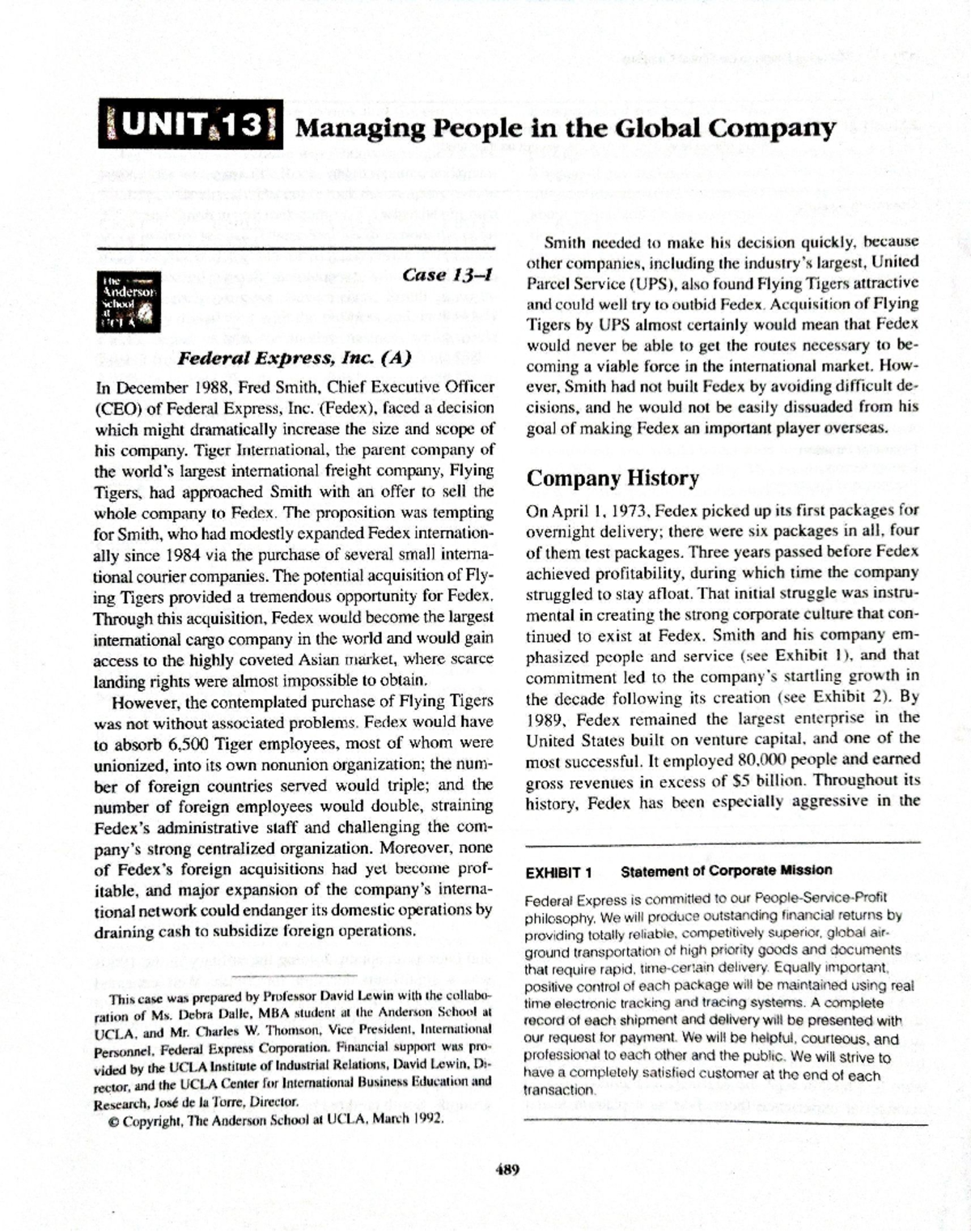 Fed Ex Case Study - marketing management - Studocu