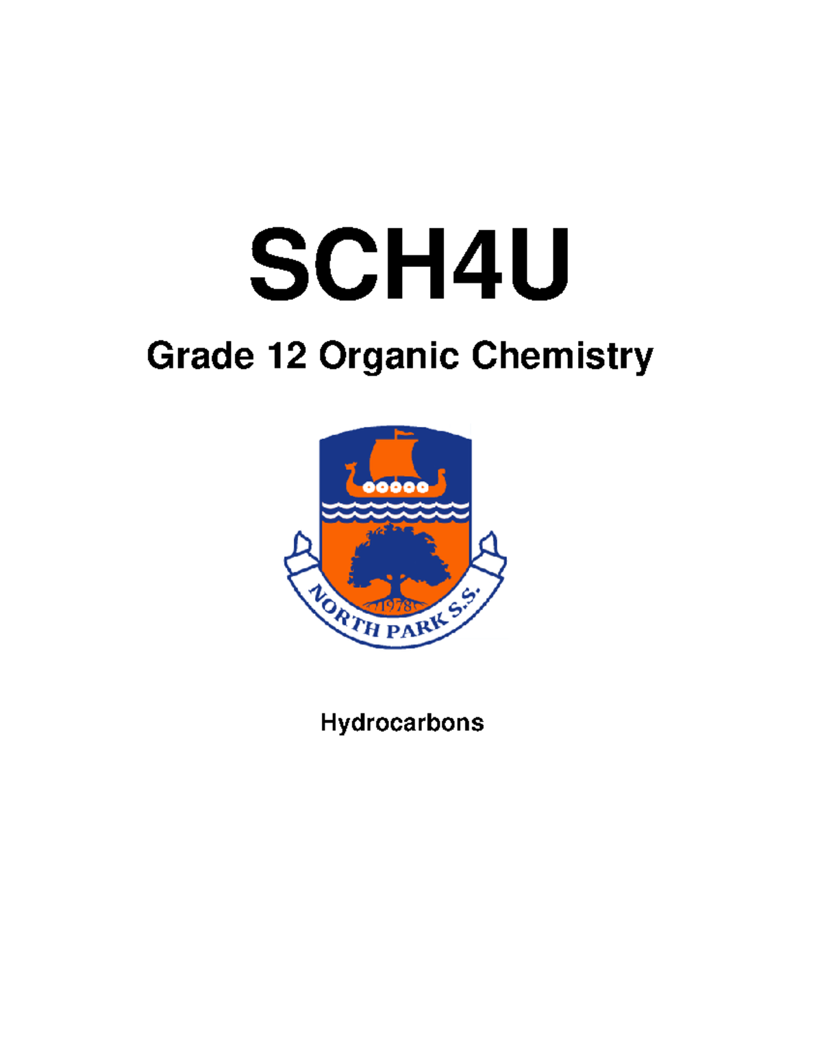 0. Organic Unit study guide 2019 - Copy - SCH4U Grade 12 Organic ...