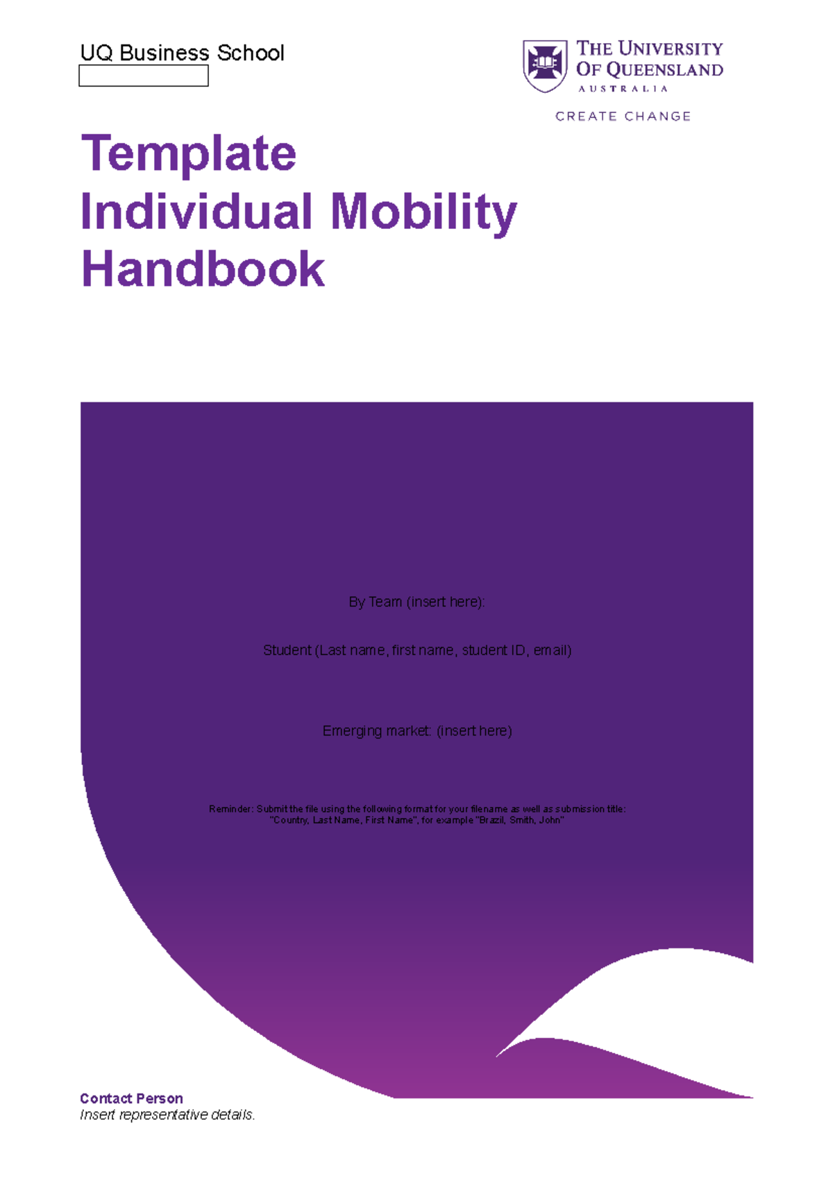 Global Human Resource Management - Template Individual Mobility ...