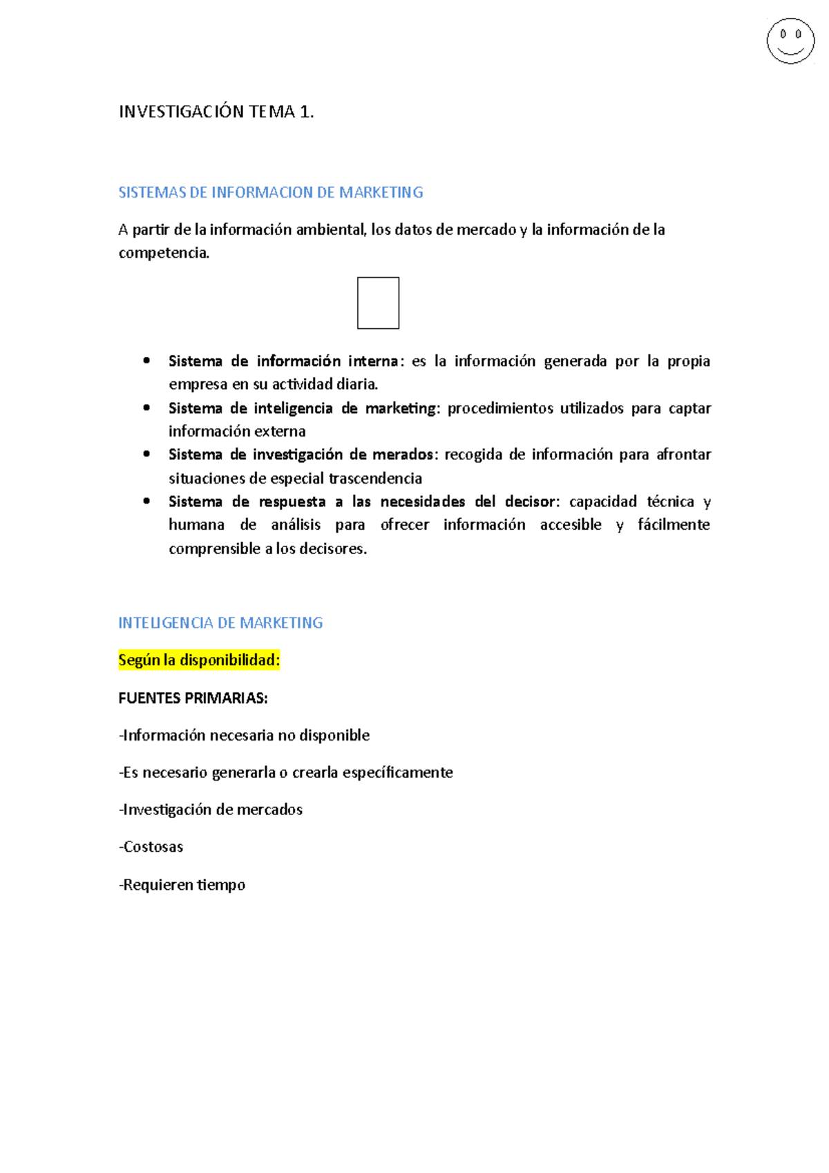 Investigación TEMA 1 apuntes - INVESTIGACIÓN TEMA 1. SISTEMAS DE ...