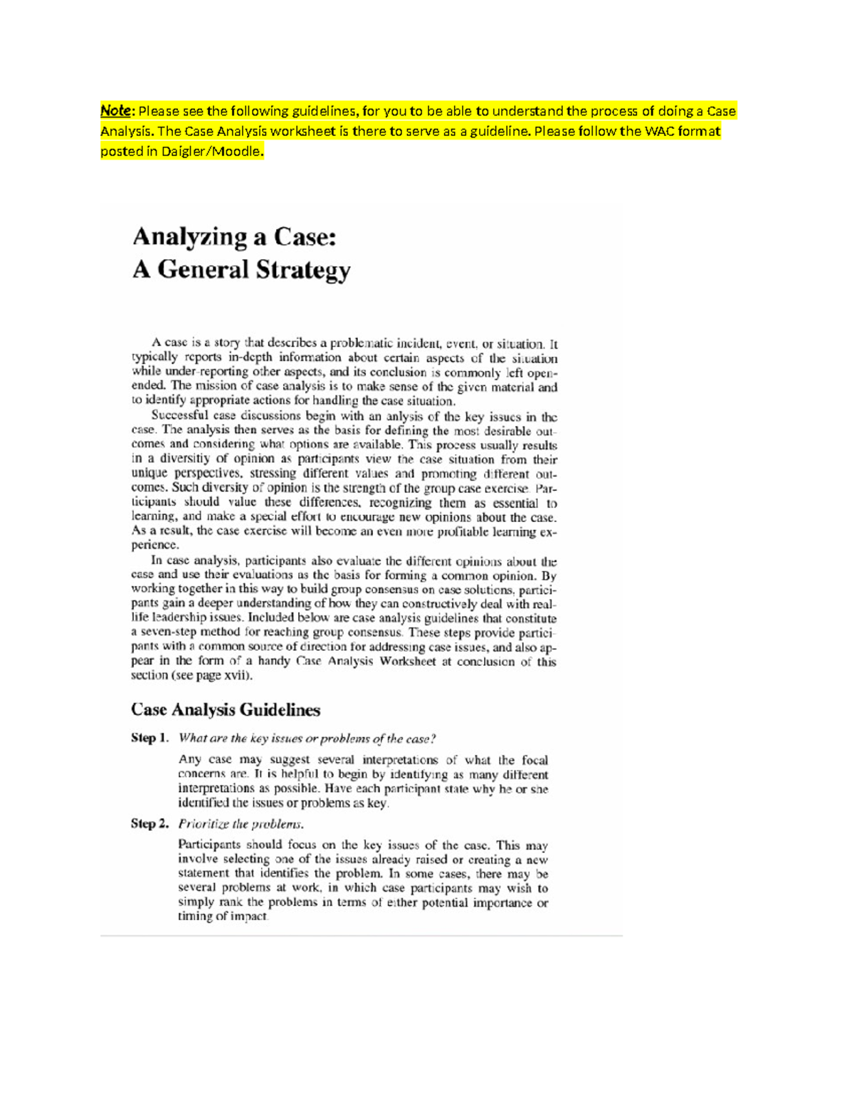 CASE-Motivation - Summary Accountancy - Note: Please see the following ...