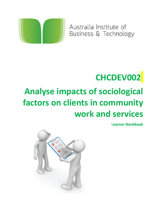 Chcmgt 005 Learner Workbook - Instructions to Learner Assessment instructions Overview Prior to ...