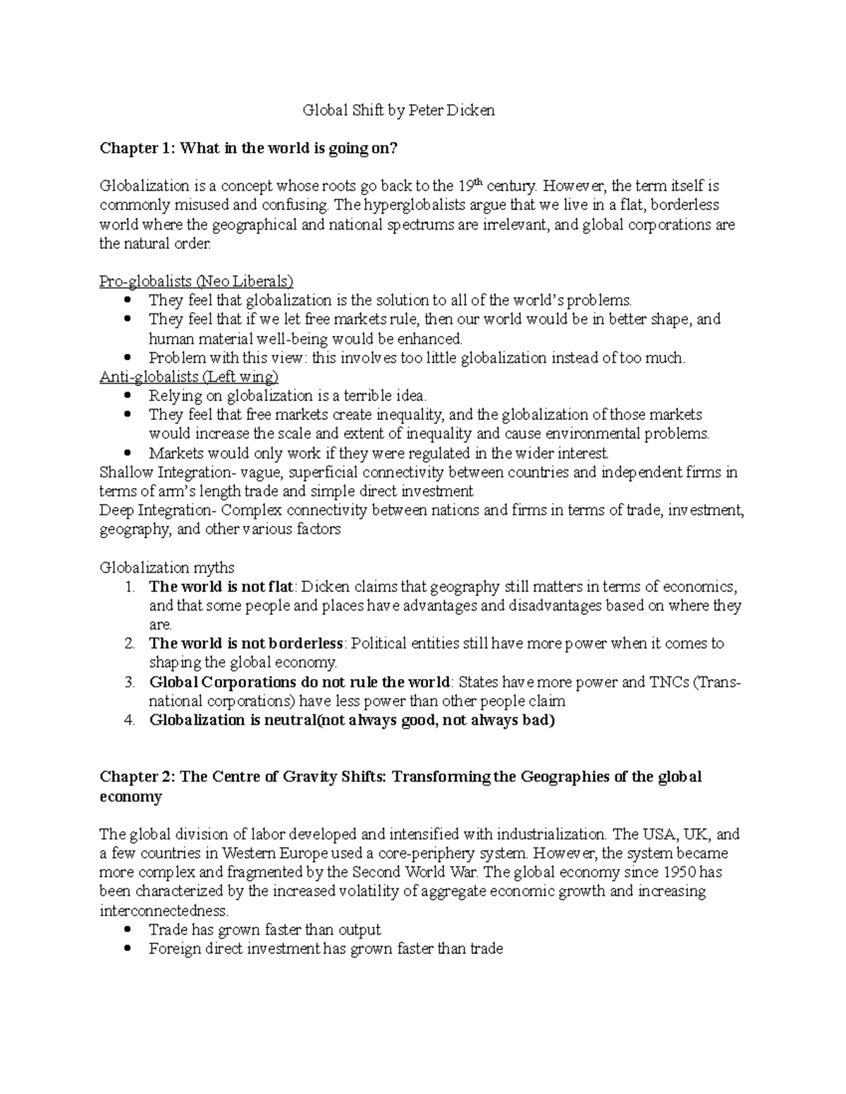 Global Shift: Understanding Globalization and Economic Geographies ...
