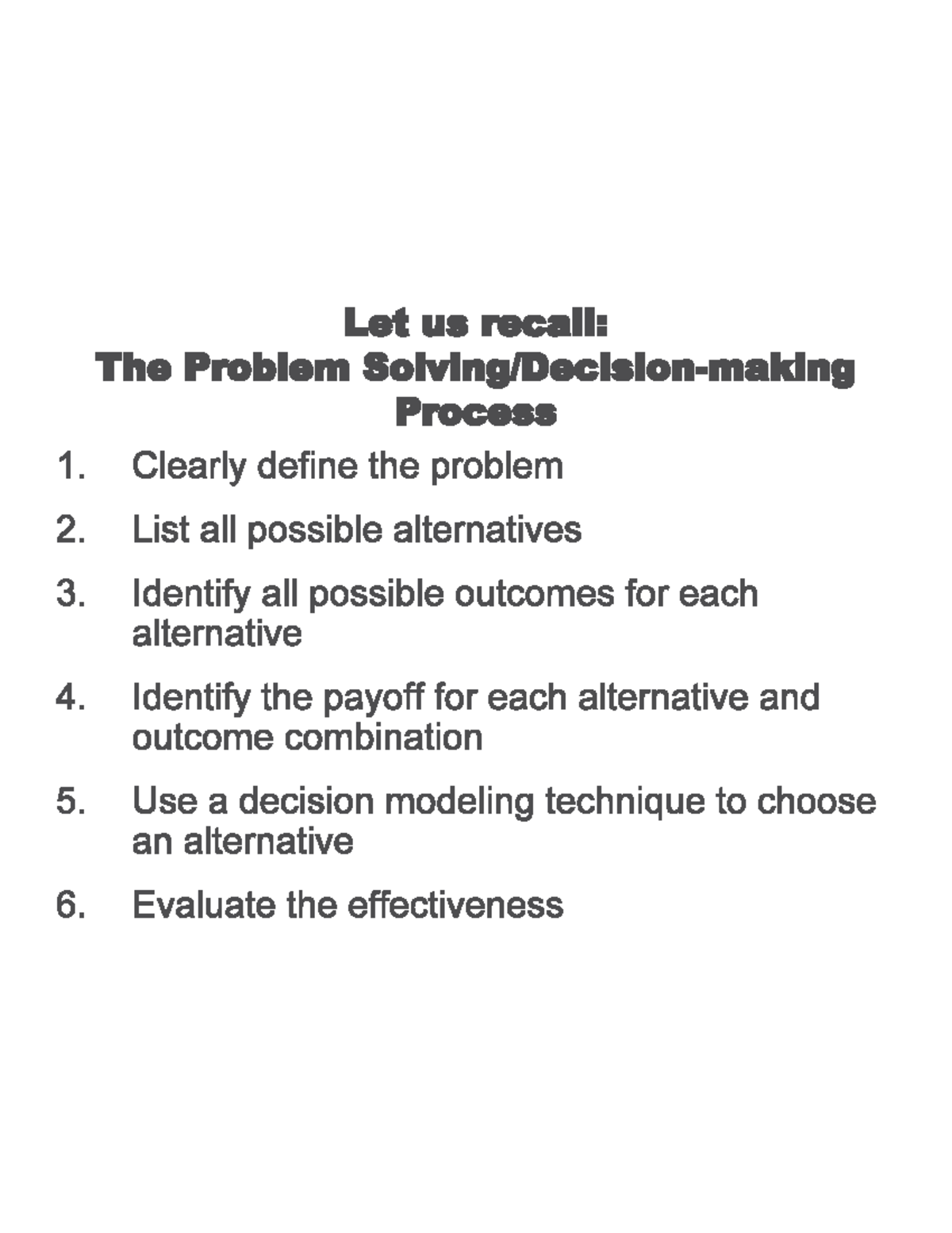 L4a Linear Programming Graphical Method Maximization Let Us Recall The Problem Process 1