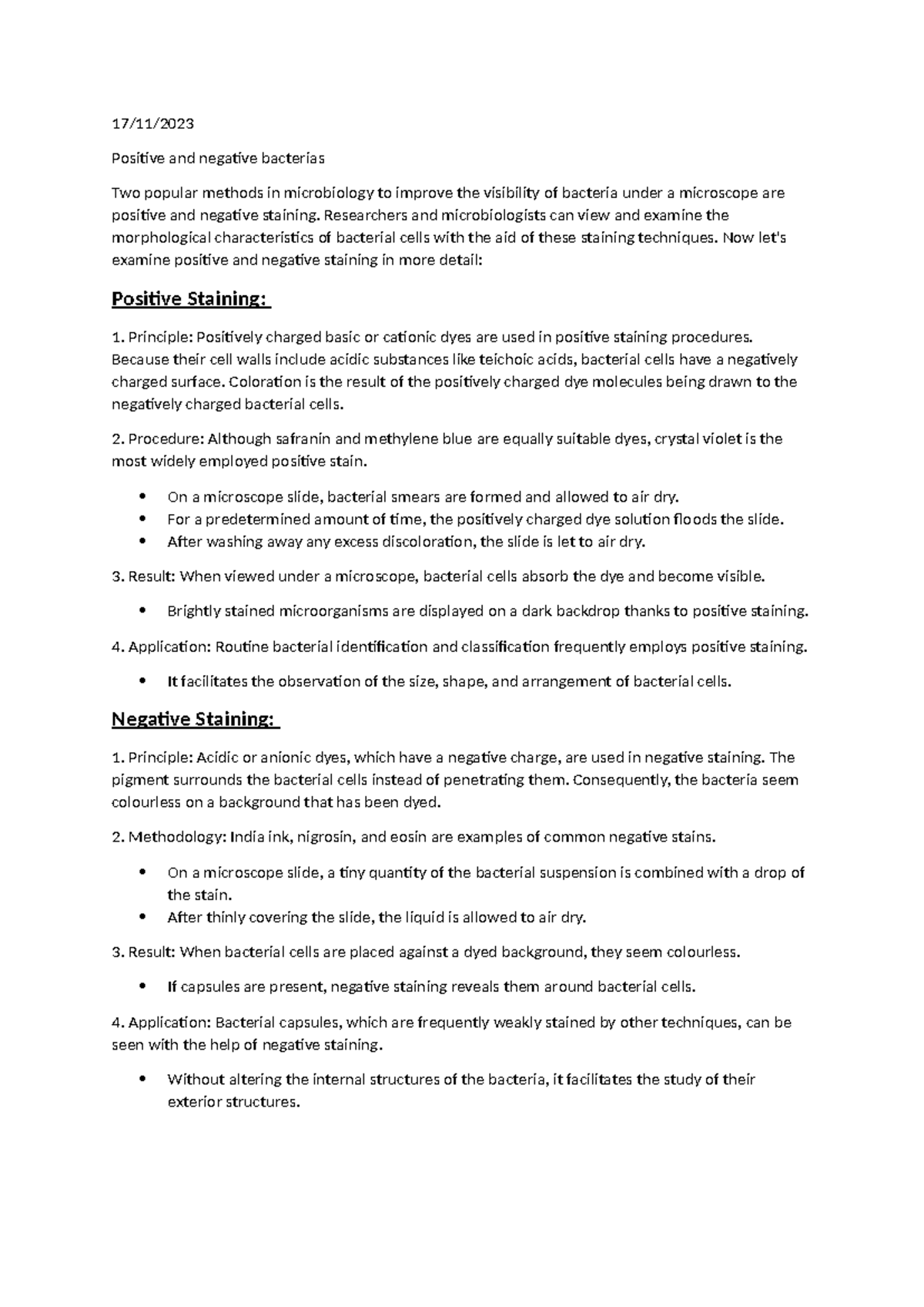 Unit 1B2 - bacteria - hbhjb - 17/11/ Positive and negative bacterias ...