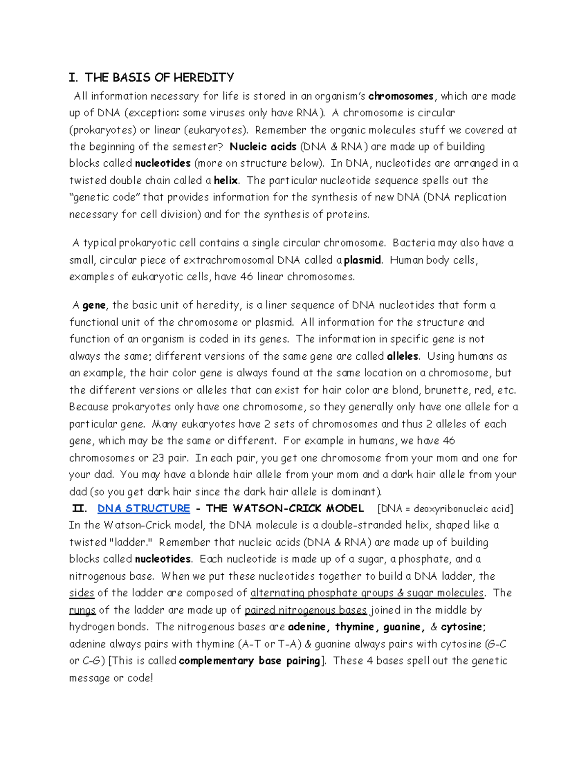 Chap. 9 & 10 – Microbial Genetics (DNA Replication & Protein Synthesis ...