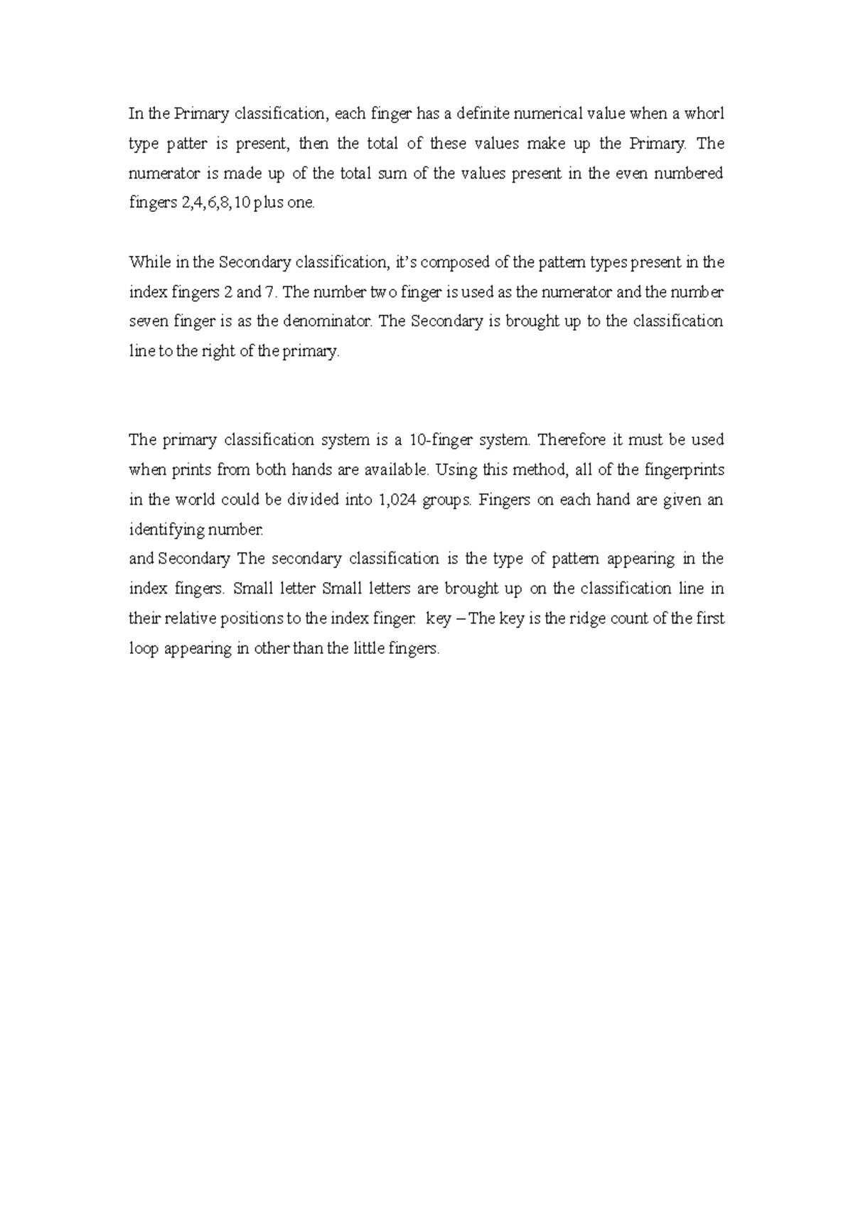 M1-4 - BTVTED Lecture Chap 1-4 - In the Primary classification, each ...