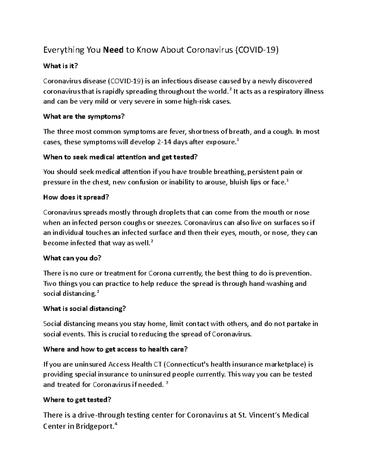 Corona fact sheet - Everything You Need to Know About Coronavirus ...