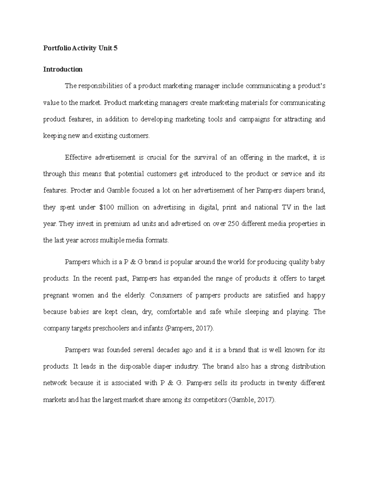 Portfolio Activity Unit 5 Product Marketing Managers Create Marketing portfolio-activity-unit-5-product-marketing-managers-create-marketing
