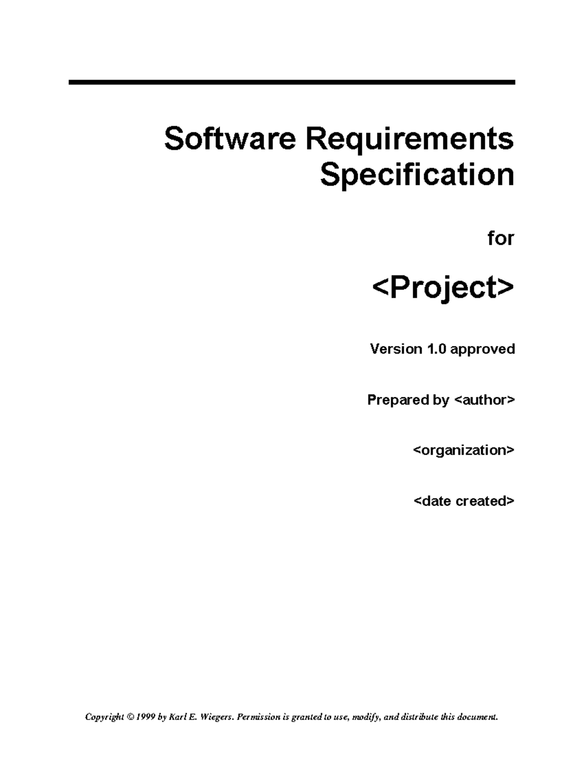 Srs template-ieee - Best lecture note - Software Requirements ...