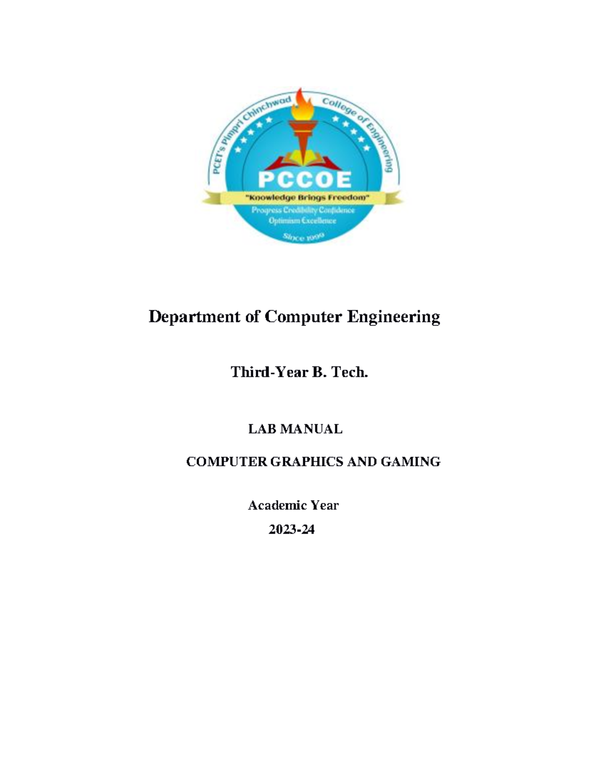 CGG Manual - new notes. - Department of Computer Engineering Third-Year ...
