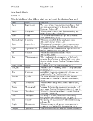 Module 10 learning outcomes - Module 10 Learning Outcomes Pharm Ch. 10 ...