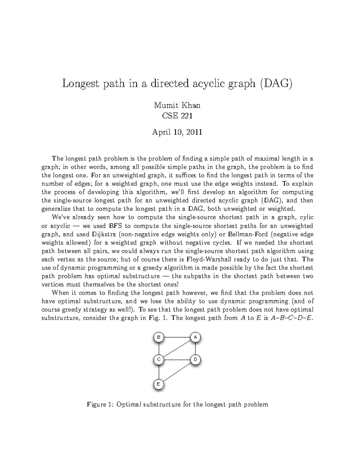 Longest path in dag - Nnnnn - Longest path in a directed acyclic graph ...