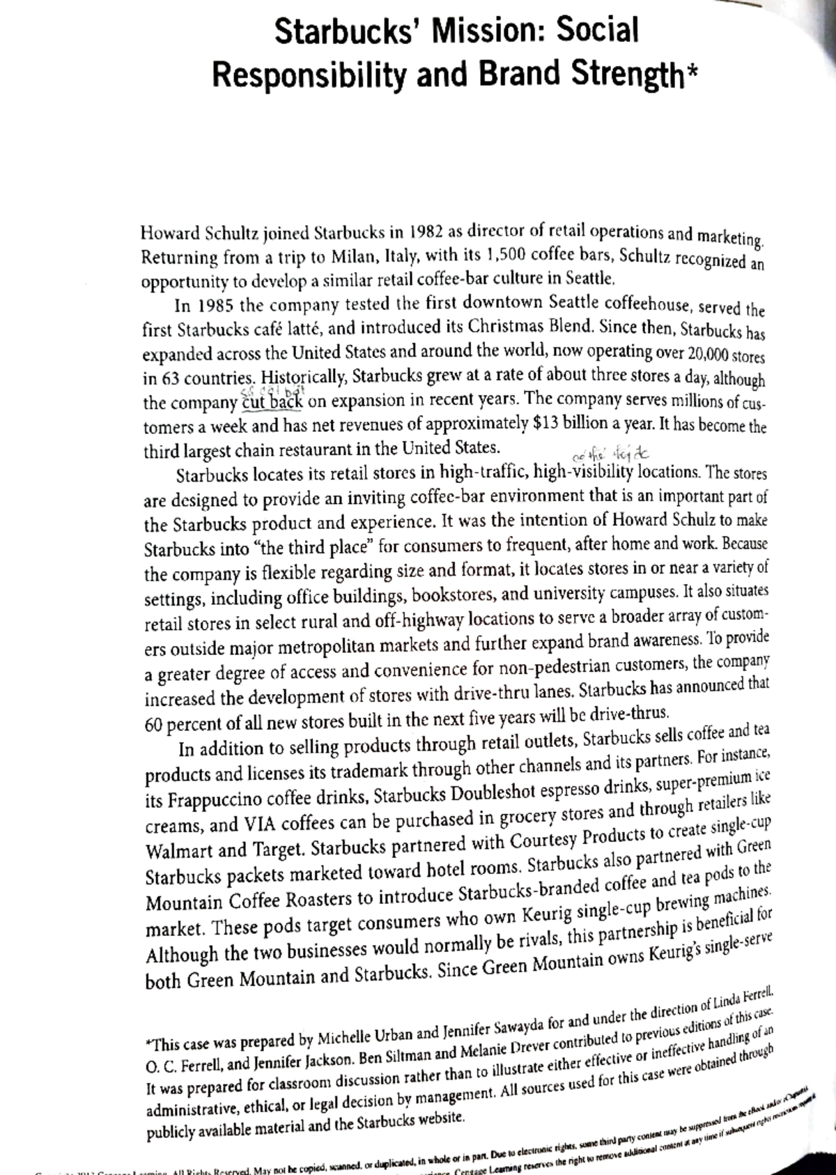 Starbucks BE - essays - Starbucks Mission: Social Responsibility and ...