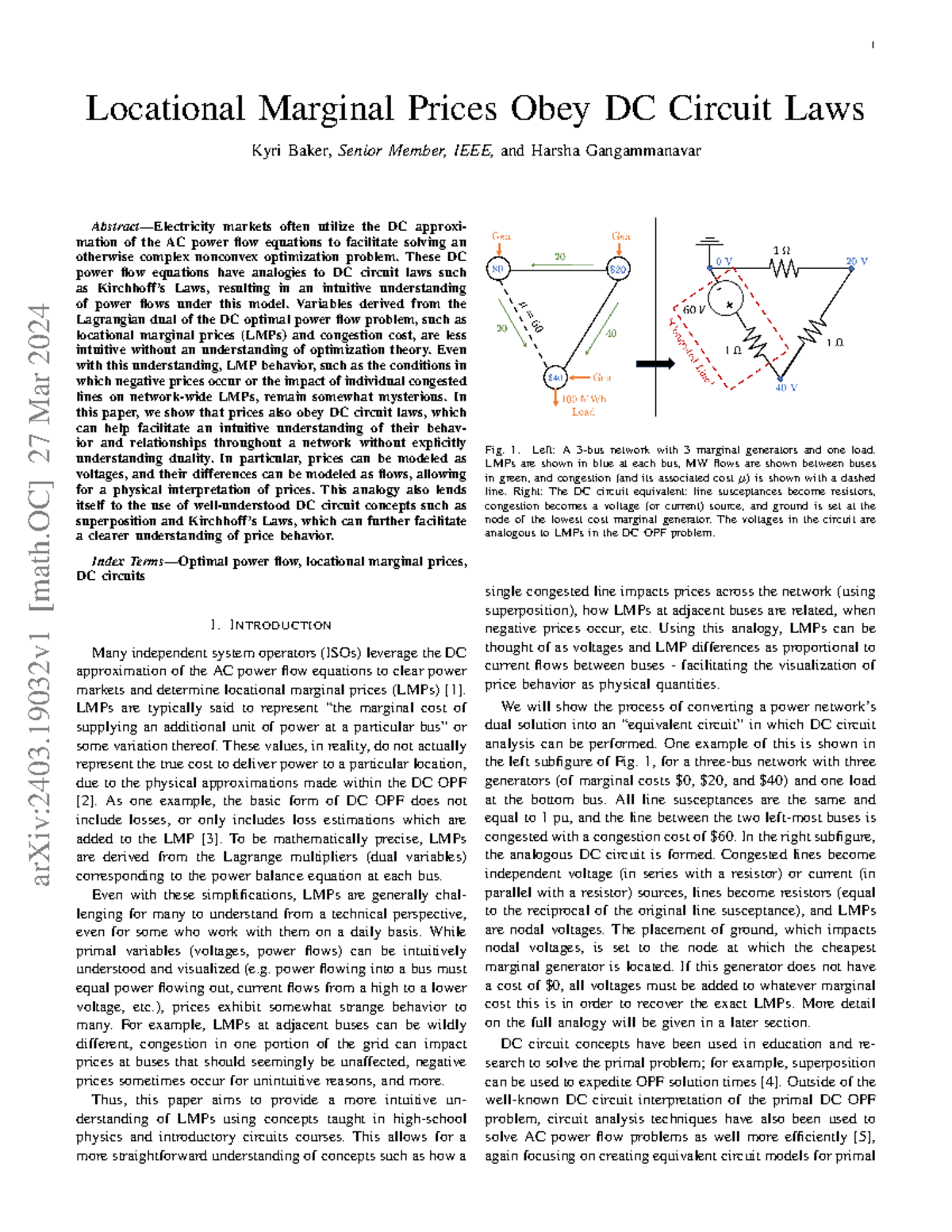 DC Circuits - These DC power flow equations have analogies to DC ...
