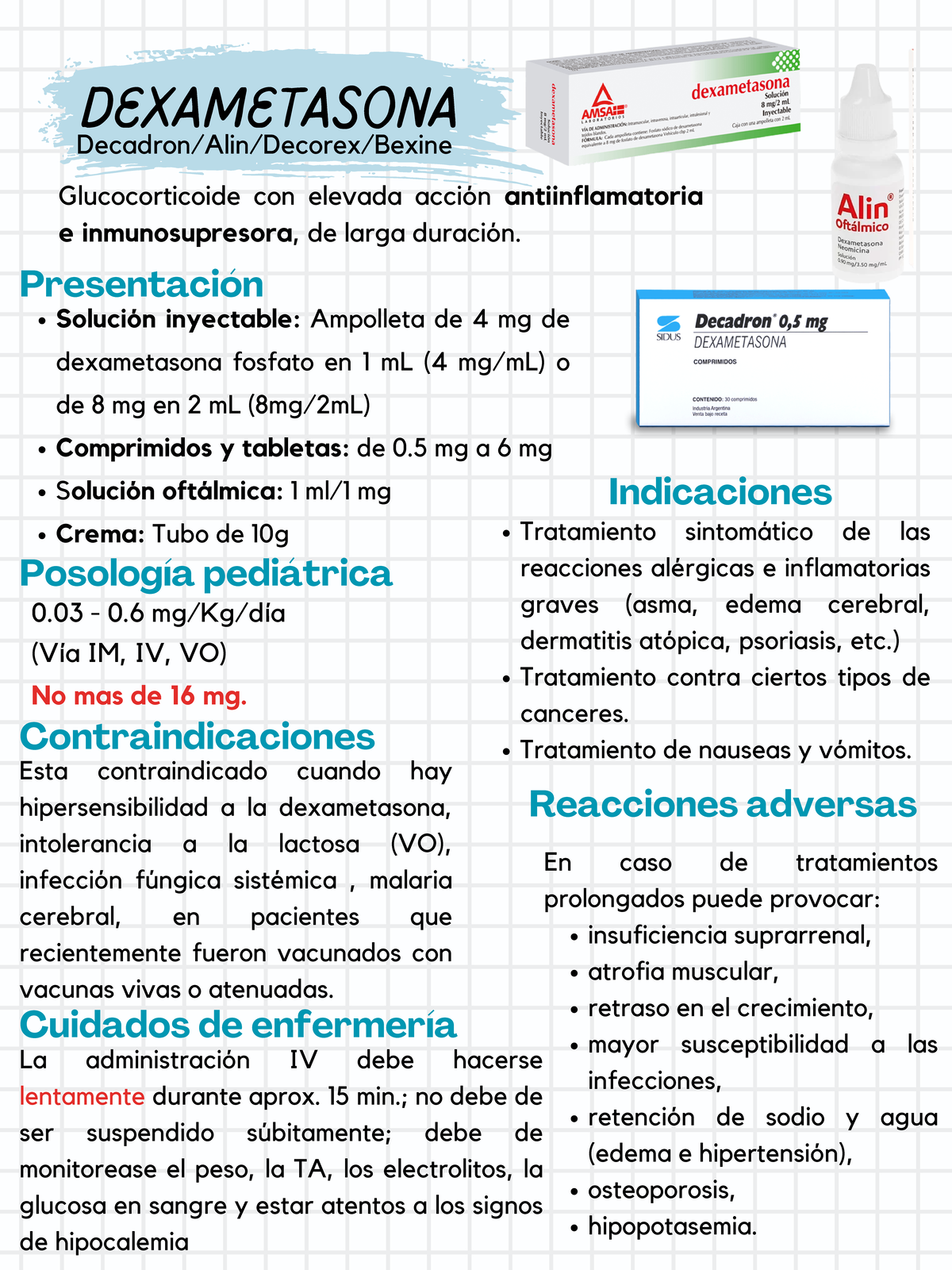 Dexametazona - Dexametasona Glucocorticoide con elevada acción ...