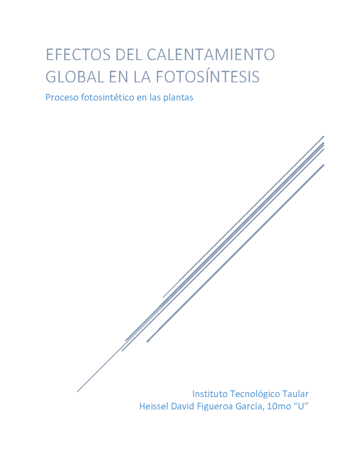 Tarea 9 Biología I Parcial - Instituto Tecnológico Taular Heissel David ...